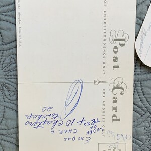 Rare 50s CHURCH RALLY Color POSTCARD & Written Prayer Card Reads “all ...