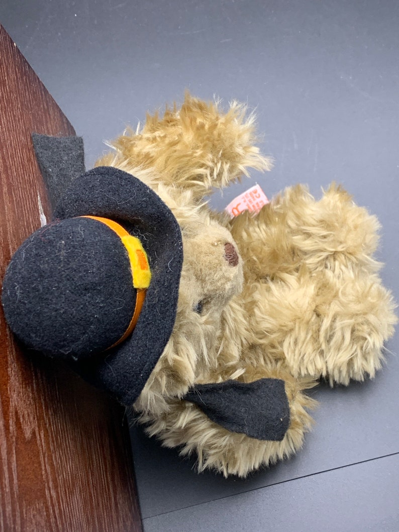 Vintage PLUSH RUSS BERRIE Stuffed Bear Abner Tag; Brown Felt Hat ...
