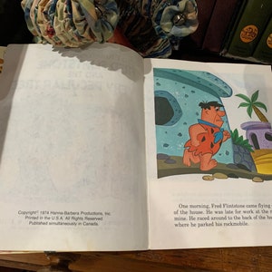 Rare 1974 Book the Flintstones: Fred Flintstone and the Very Peculiar ...