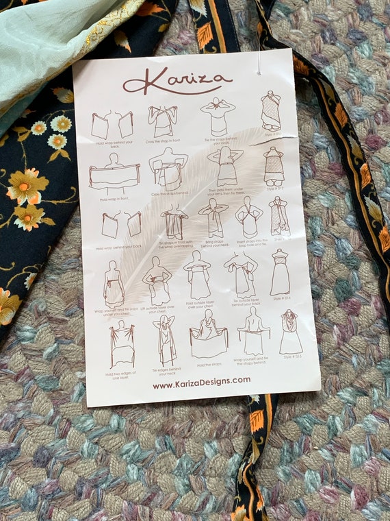 Vintage SKIRT KARIZA Lehenga Sari 100 ways to wear Wr… - Gem