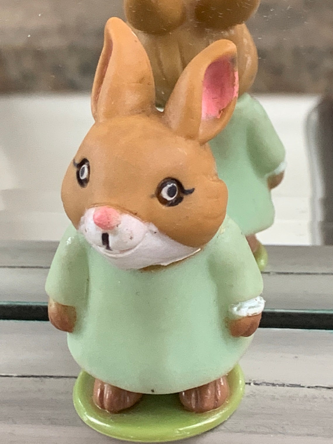 1975 RICHARD SCARRY RABBIT Playskool Green Fine Vintage - Etsy