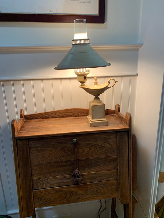 Vintage Genie Lamp Desk or Tabletop Lamp w matching beige | Etsy