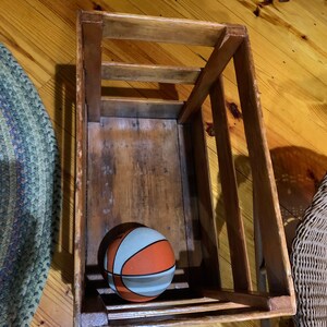 Rare WOOD BOX WHEELS Handcrafted 21 5/8” Long X 13 5/8”d X 20 1/4”h ...