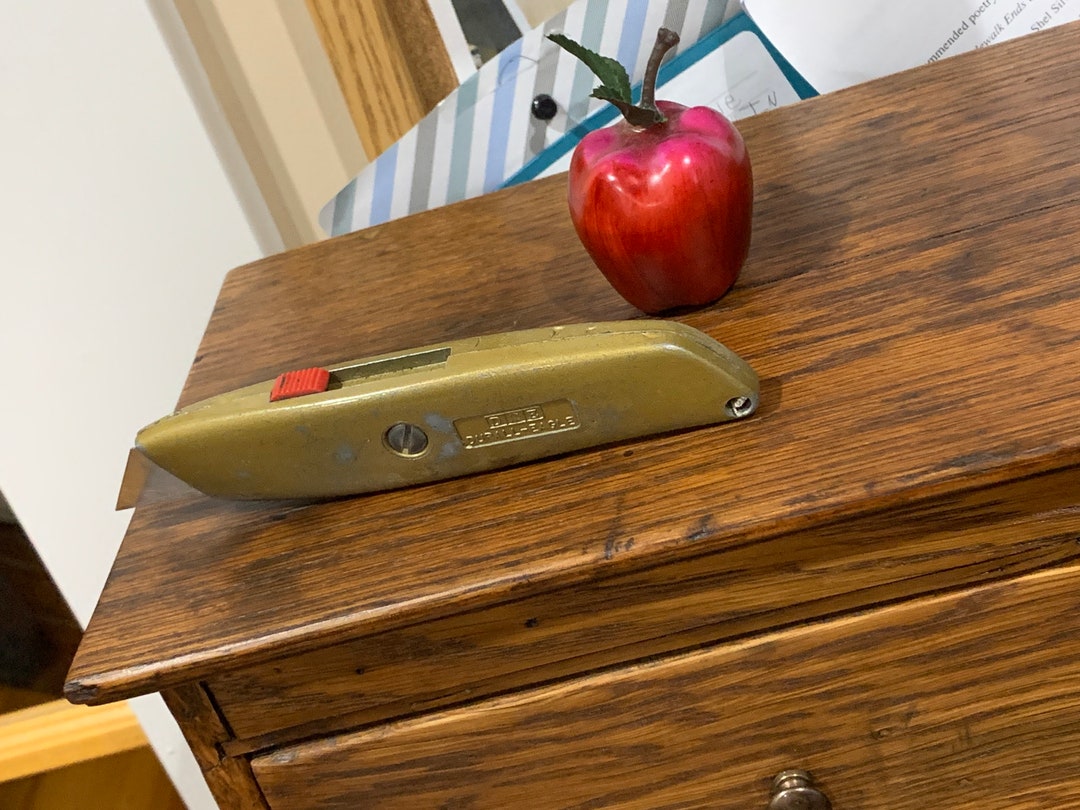 RARE 60s Durall-eagle Utility Knife Box Cutter Metal SAFETY GLIDE ...