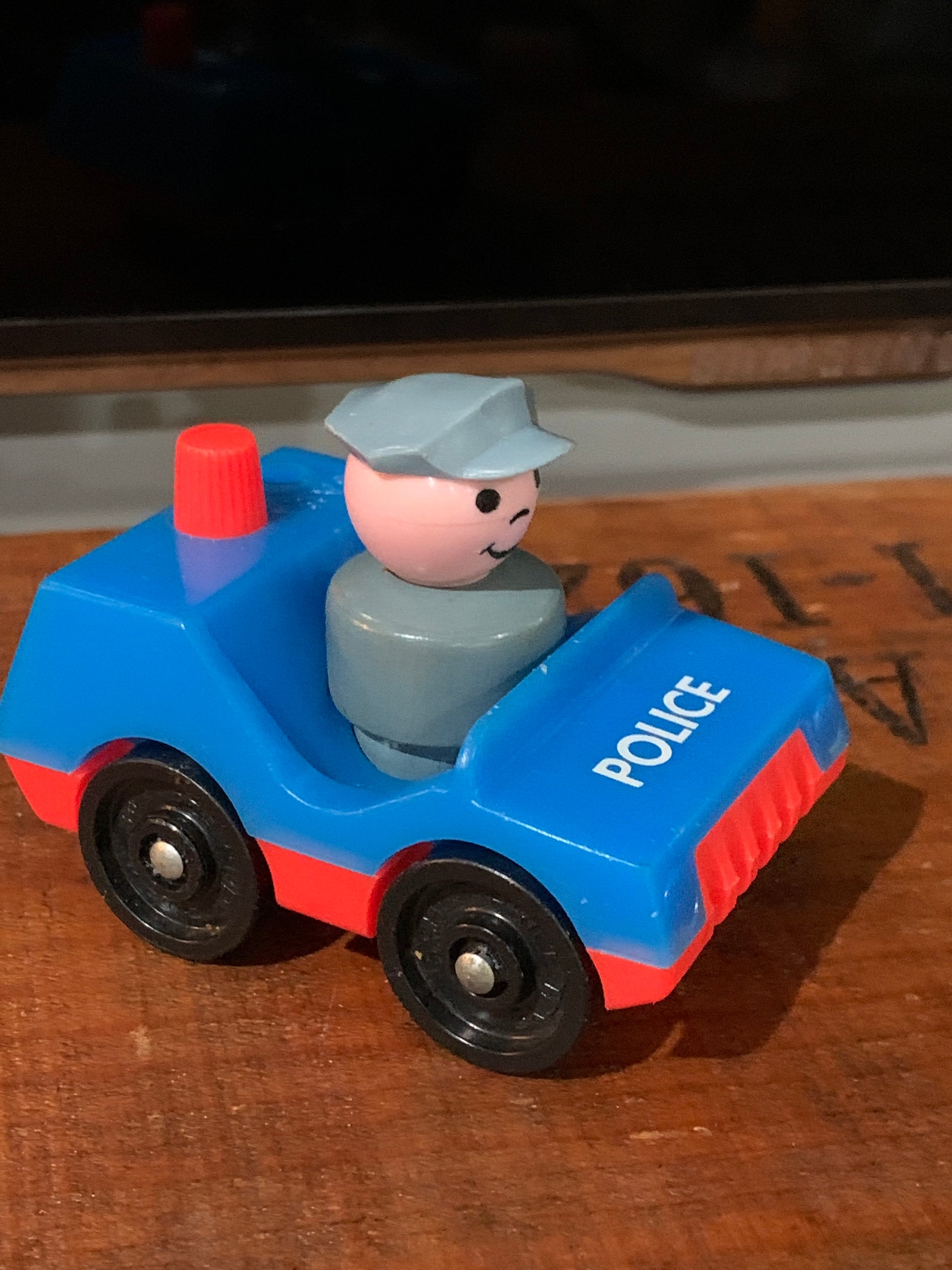 70s Fisher Price Little People Police Car With Police Officer - Etsy