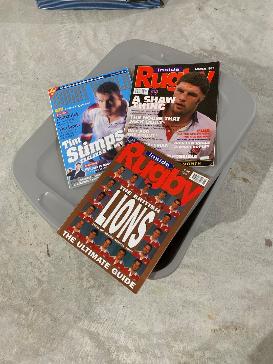 1997 Rugby Magazines Lot (3) Inside RUGBY Magazine, March 1997 & June ...