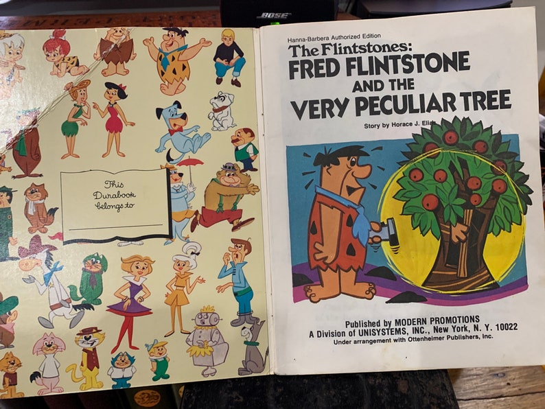 Rare 1974 Book the Flintstones: Fred Flintstone and the Very - Etsy