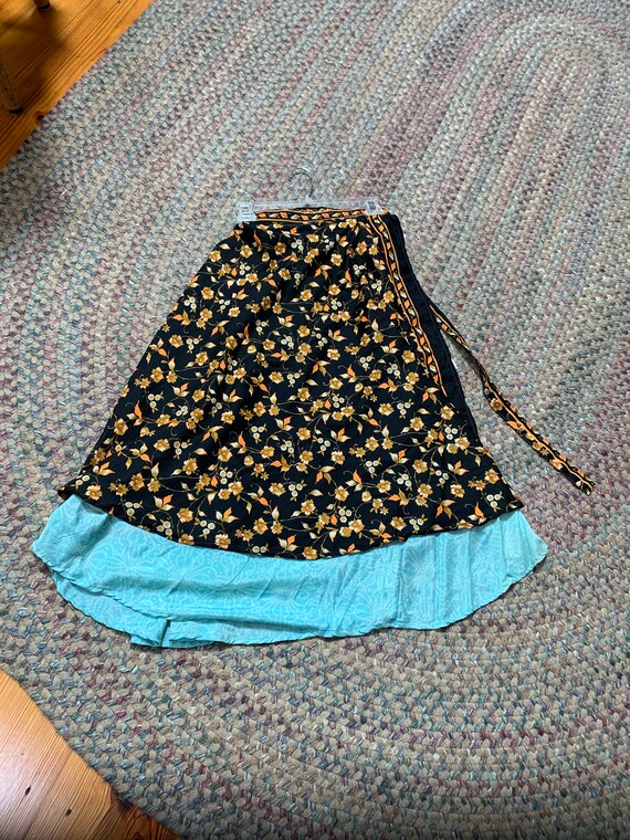 Vintage SKIRT KARIZA Lehenga Sari 100 ways to wear Wr… - Gem