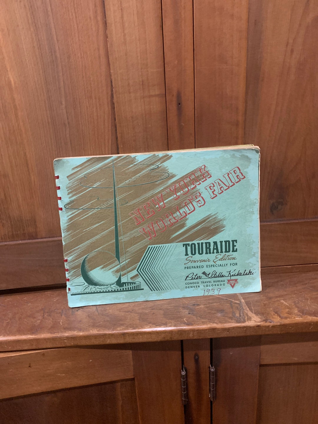 1939 Conoco Ad NY Worlds Fair Souvenir Touraide Edition Gary Hammond ...