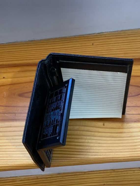 RARE Vintage Logitech Calculator LM-42 in Black Leath… - Gem