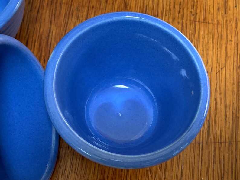 Rare Vintage Bauer Pottery CUSTARD CUP DELPH Blue Hi Fire - Etsy