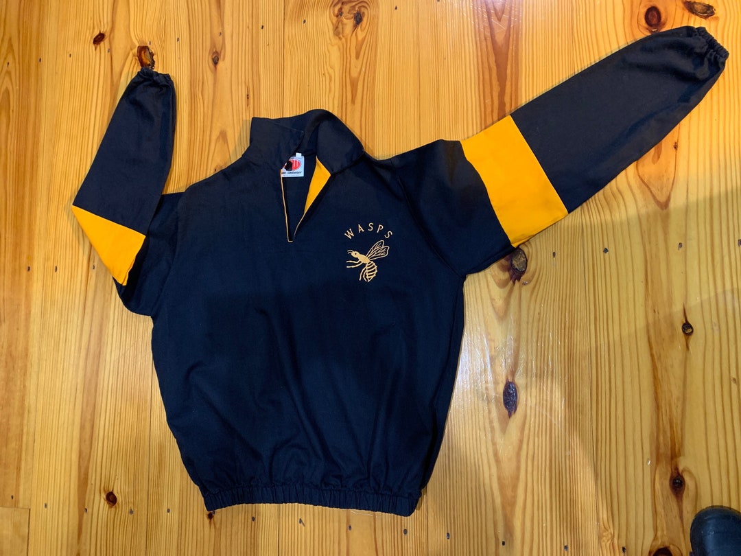90s Jacket Classic Rugby WASPS Shirt British Sports Clothing Design ...