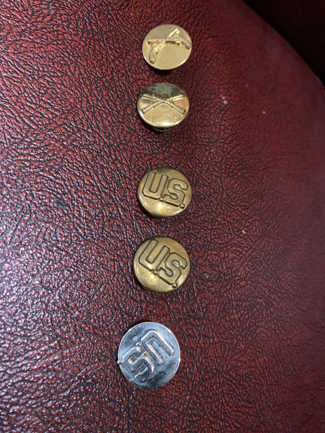 60s Military Police Pin Vietnam Era USA Armed Forces Collar Lapel ...