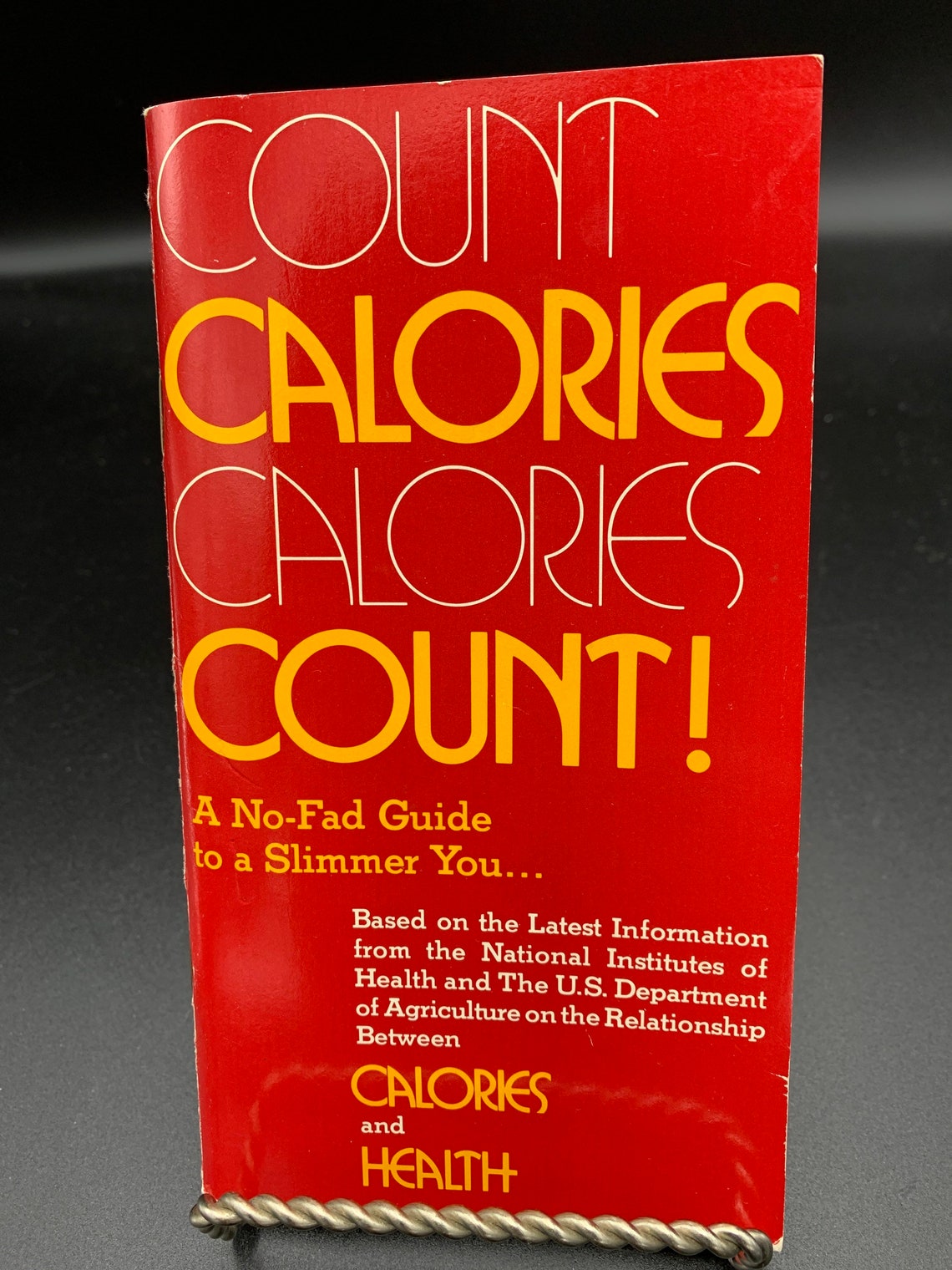 Vintage 1980 CALORIES COUNT Book HEALTH A No-fad Guide to a - Etsy