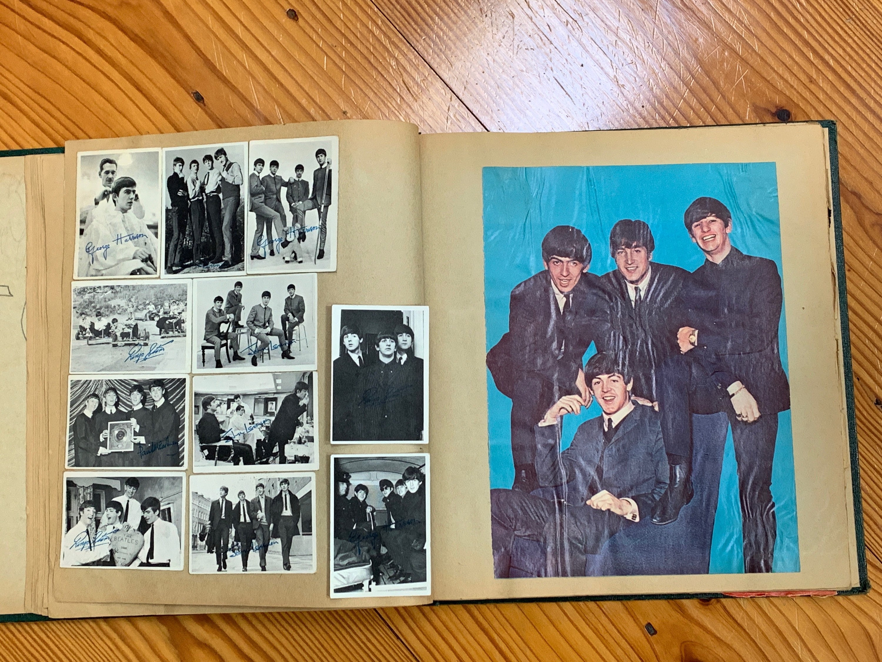 RARE 60s BEATLES SCRAPBOOK Gift 30+ Pg W Collectors Cards Newspaper Mag ...