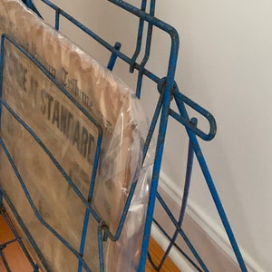 LOOK! Rare Old Time Newspaper Stand RACK Metal General Store Display ...