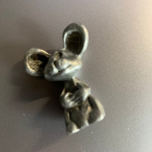 80s Pewter Mouse 1 3/8”h W/some Type Mark Little Dollhouse Animals ...