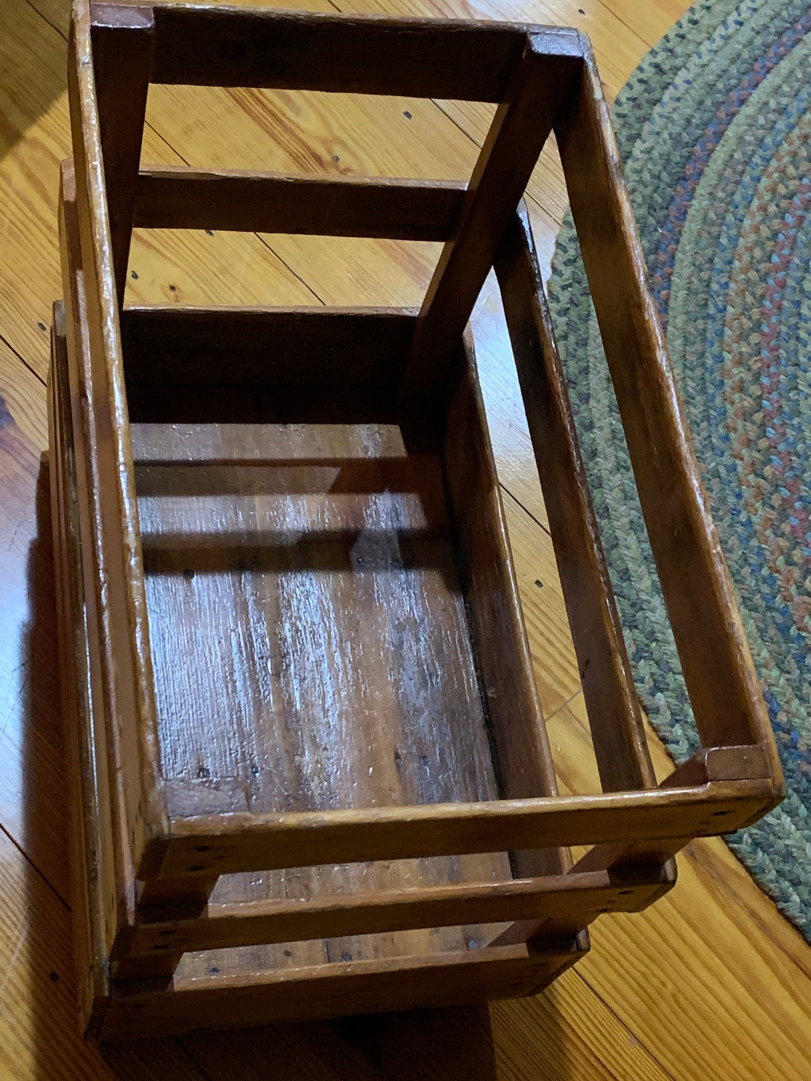 Rare WOOD BOX WHEELS Handcrafted 21 5/8 Long X 13 5/8d X 20 - Etsy