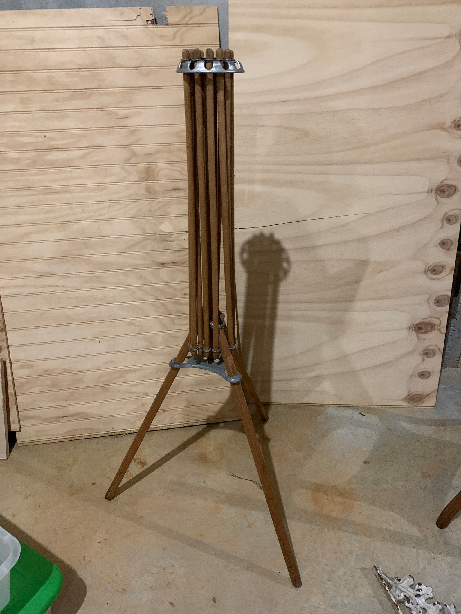 RARE Antique Clothes Dryer Drying Rack Wooden Metal Laundry Energy ...