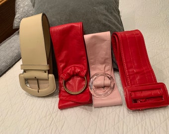 Wide Pink Belt - Etsy