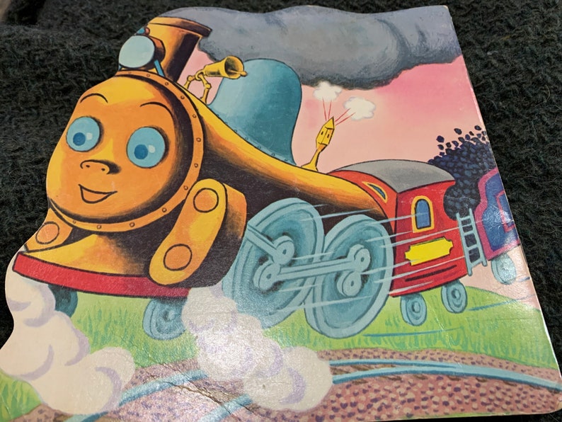 RARE 1979 TOOTLE Golden Shape Book Train Horse Workers Action - Etsy