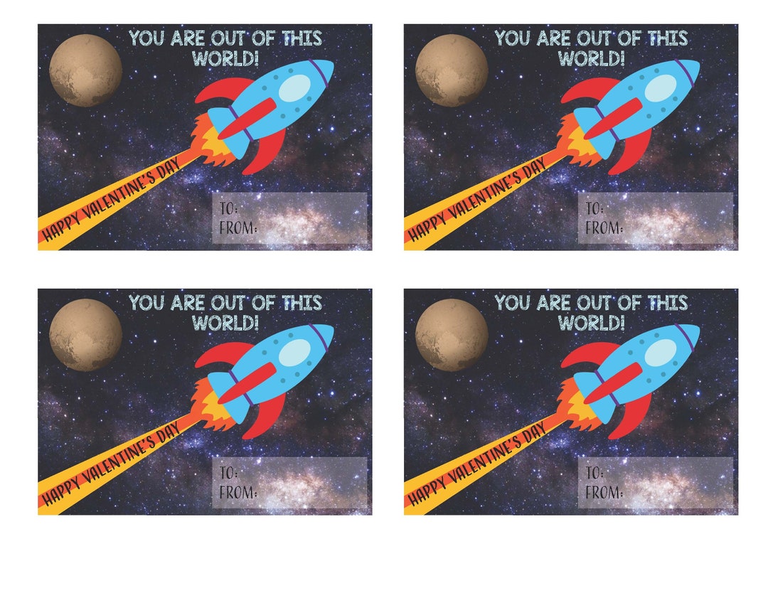 Out of This World Valentine - Etsy