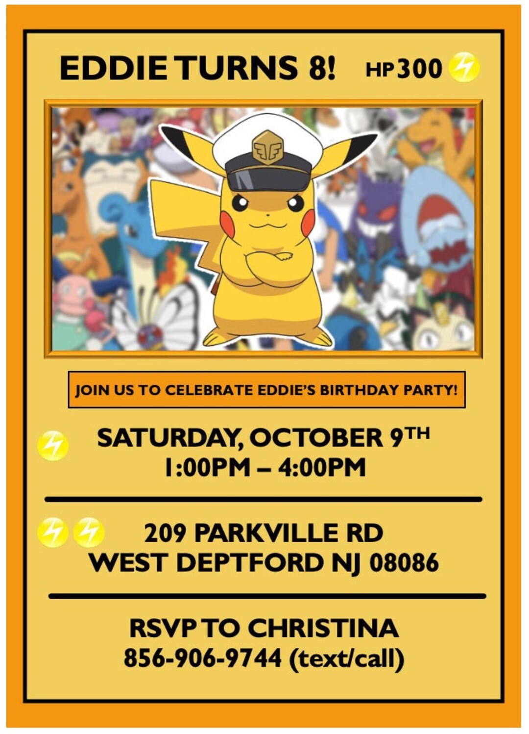 Pokemon Birthday Invitation - Etsy