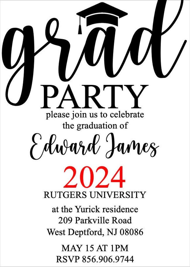 Graduation Invitation - Etsy