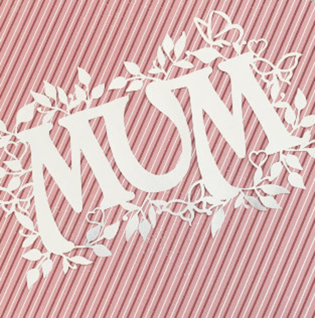 Mum Paper Cut / Papercut Template - Commercial Use - Instant Download ...