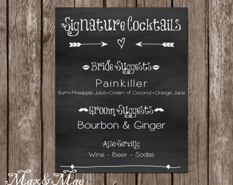 Cocktail hour sign | Etsy