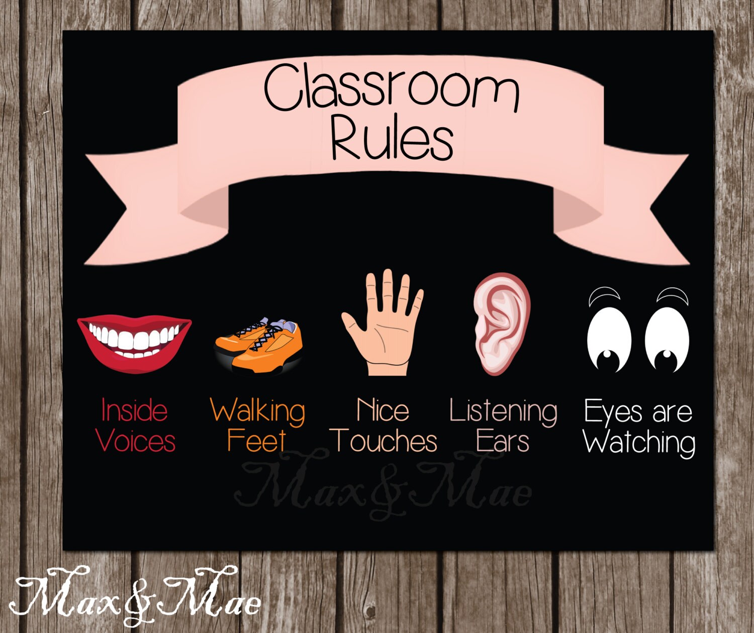 Free Printable Classroom Rules Poster