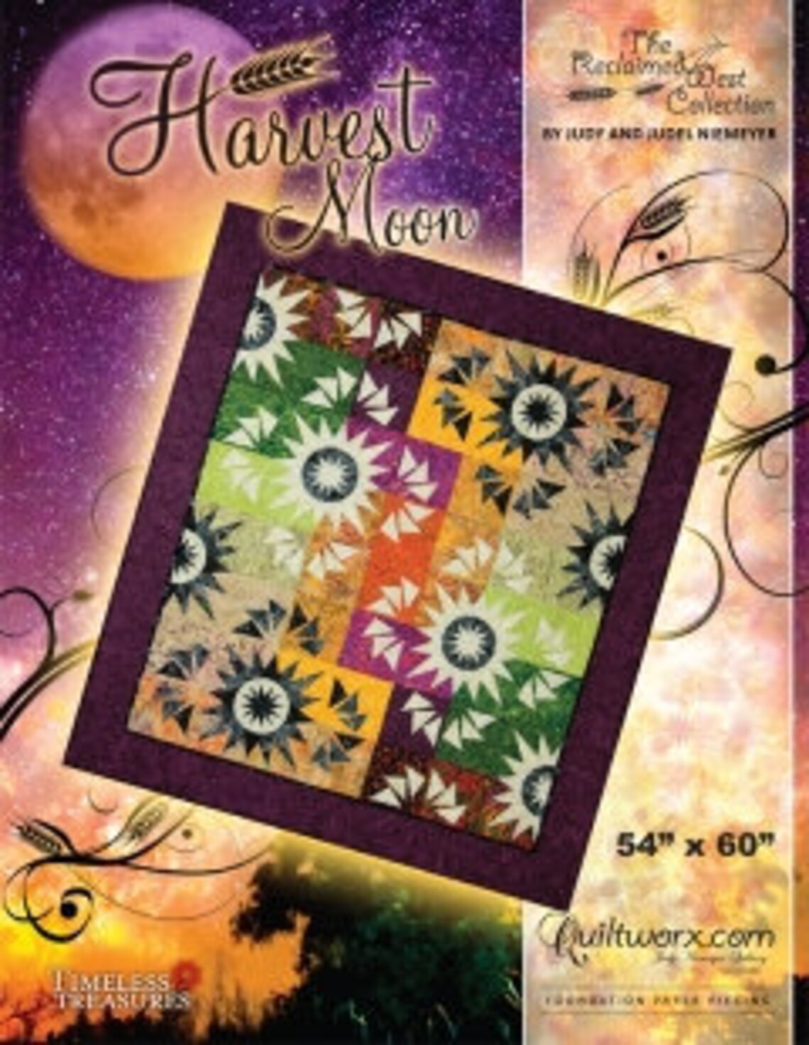 Harvest Moon Paper Piecing Pattern by Quiltworx / Judy | Etsy