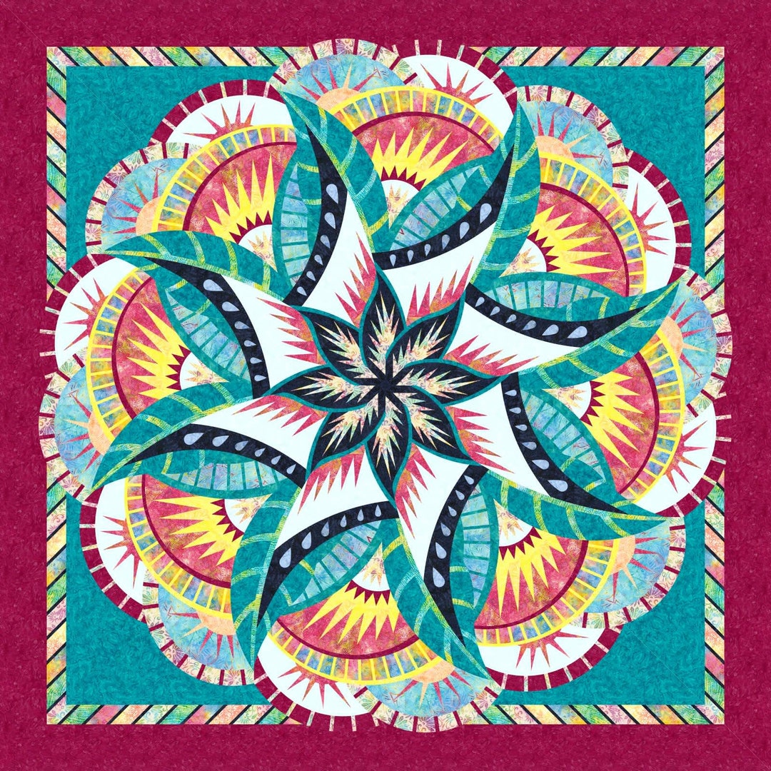 Coral Reef Technique of the Month TOM Quilt Kit or Pattern queen 99x99 ...