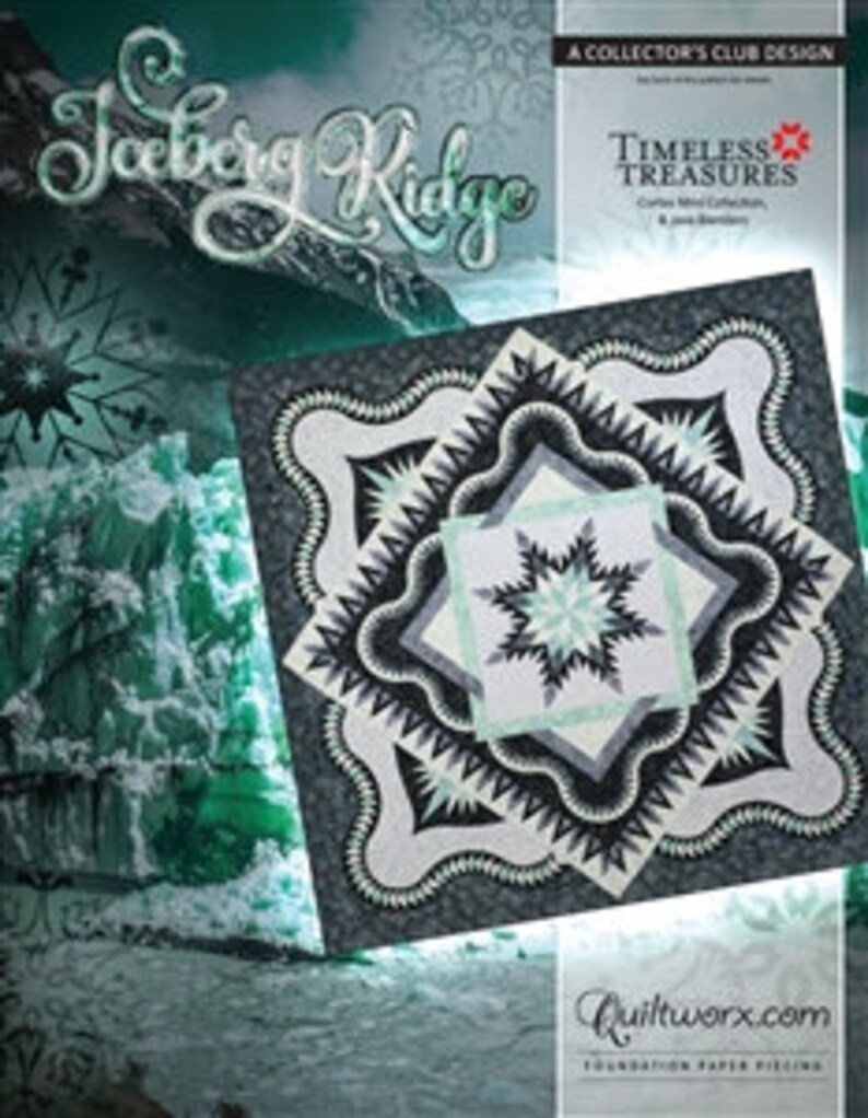 Iceberg Ridge Paper Piecing Pattern or Quilt Kit by Judy - Etsy