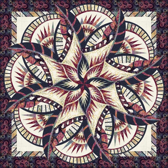 Coral Reef Technique of the Month TOM Quilt Kit or Pattern | Etsy