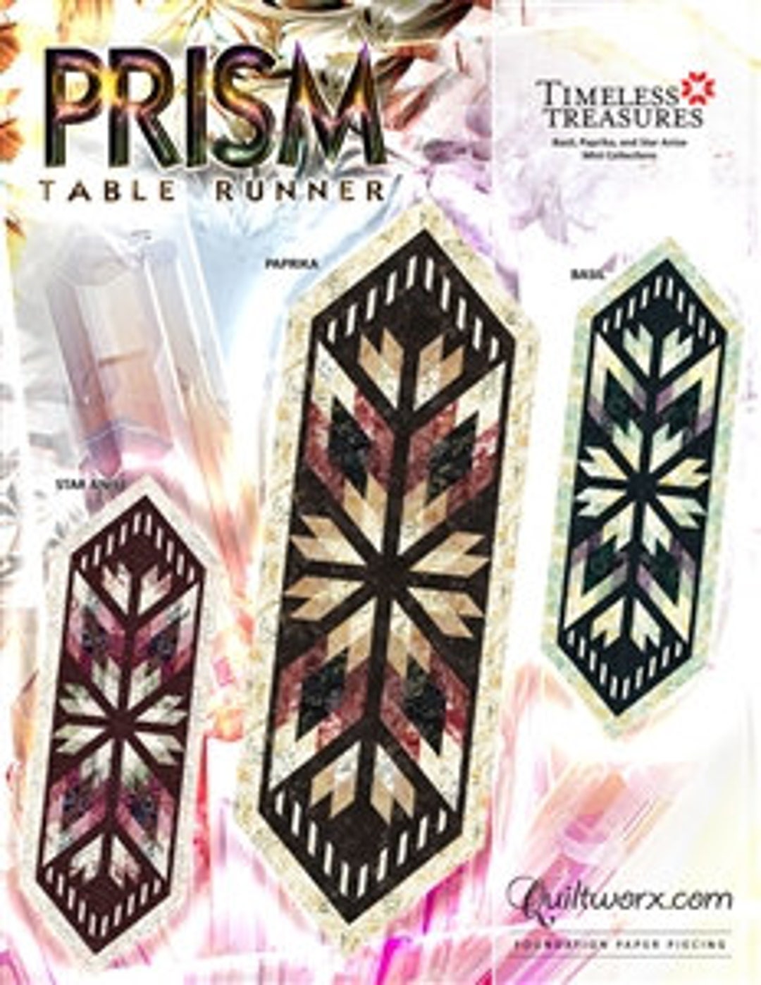 Prism Table Runner Quilt Kit or Pattern by Quiltworx cover Replica or ...
