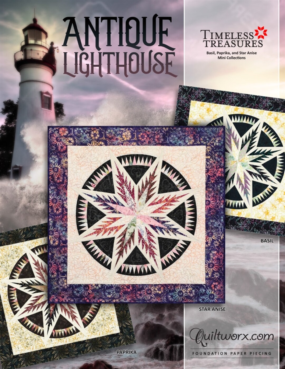 Antique Lighthouse Paper Piecing Pattern by Quiltworx 40x40 - Etsy