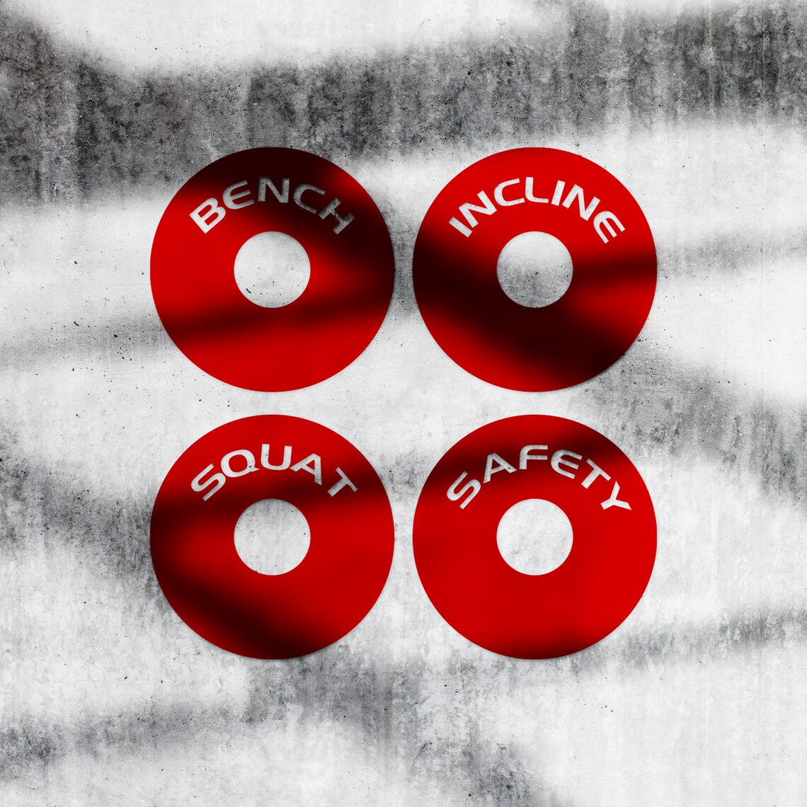 Custom Power Rack Decals Bench Squat Incline Safety | Etsy