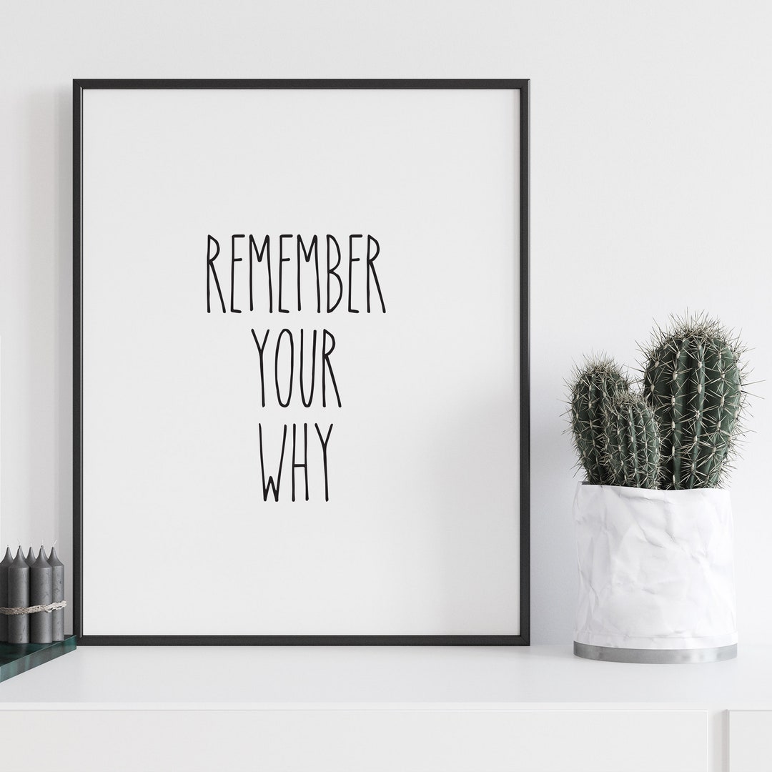 Remember Your Why Sticker - Vinyl Decal - Vinyl Sticker - Car Sticker ...