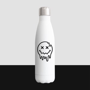Melted Smile Face Sticker | Trippy Face Decal | Vinyl Sticker for Mugs ...