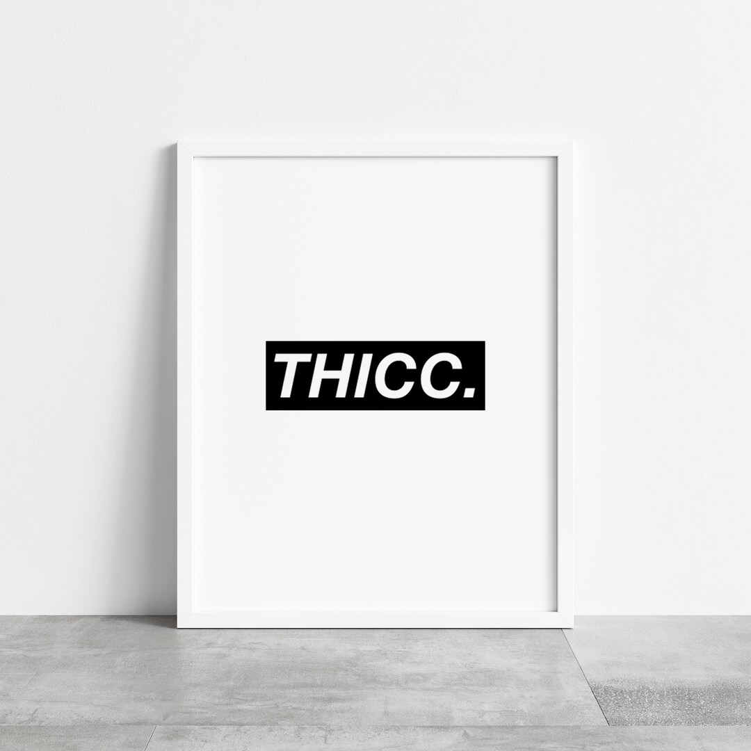 THICC Box Sticker Decal - Custom Decals - Vinyl Stickers - Custom ...