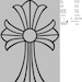Cross Outline Embroidery Design: DST File (digital Download) for ...