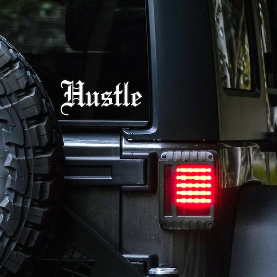 Hustle Decal Hustle Vinyl Decal Car Window Decal Wall | Etsy