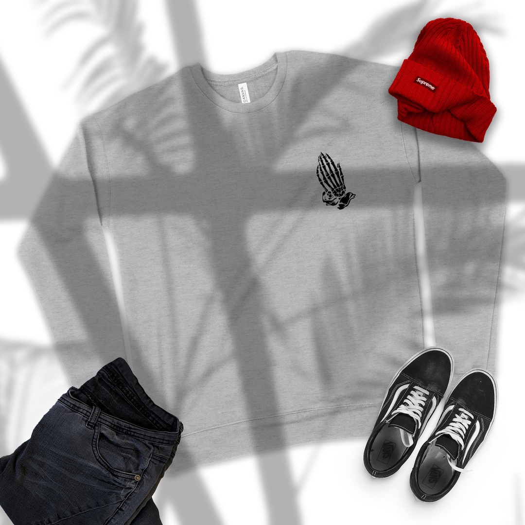 Skeleton Praying Hands Shirts - Praying Hands Sweatshirts - Skeleton ...