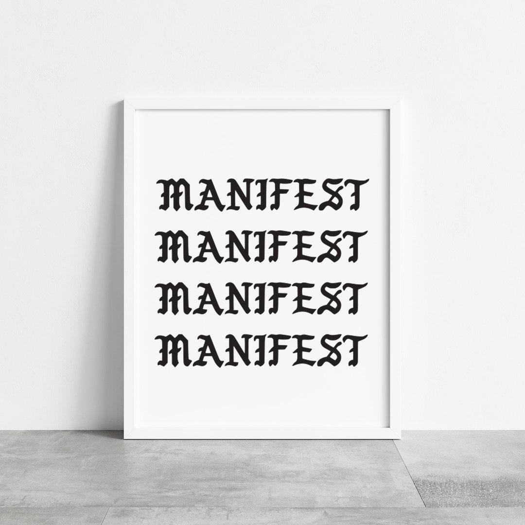 Spiritual Manifest Print | Manifest Poster | Printables | Instant ...