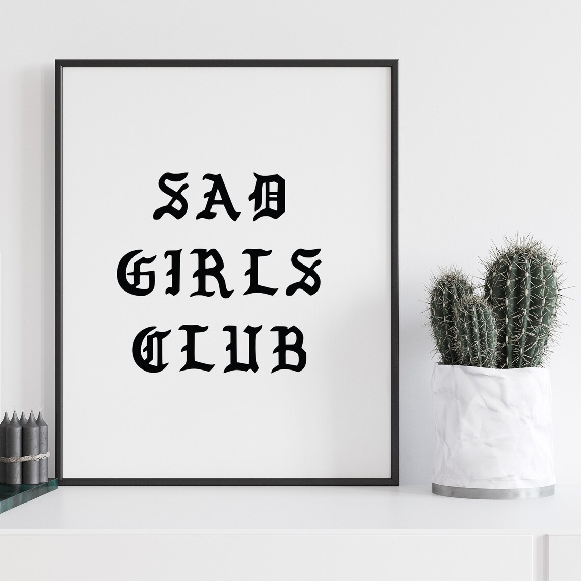 Sad Girls Club Print | Sad Girls Poster | Printables | Instant Digital ...