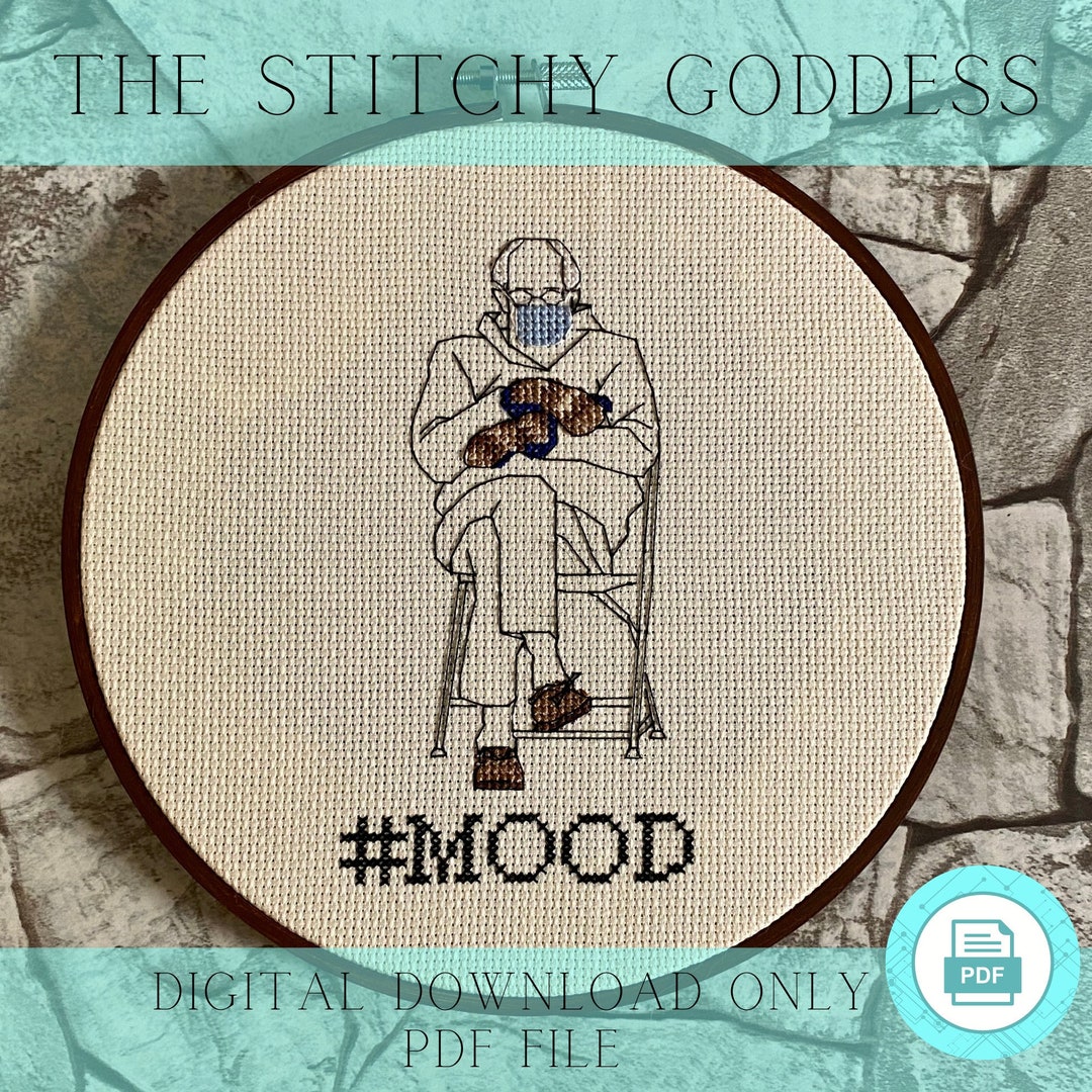 Bernie Sanders #MOOD Cross Stitch Pattern - Etsy