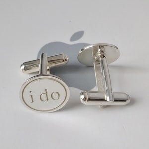 I Do and Date Cufflinksi Do Cufflinkspersonalized Wedding - Etsy