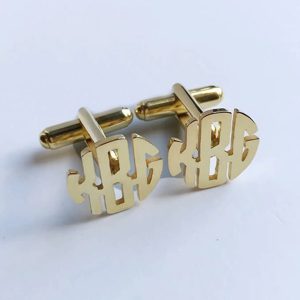 Monogram Cufflinks - Etsy