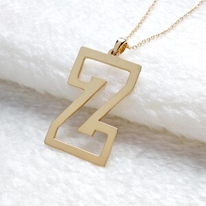 Custom Outline Letter Z Necklace,gold Outline Necklace,personalized ...